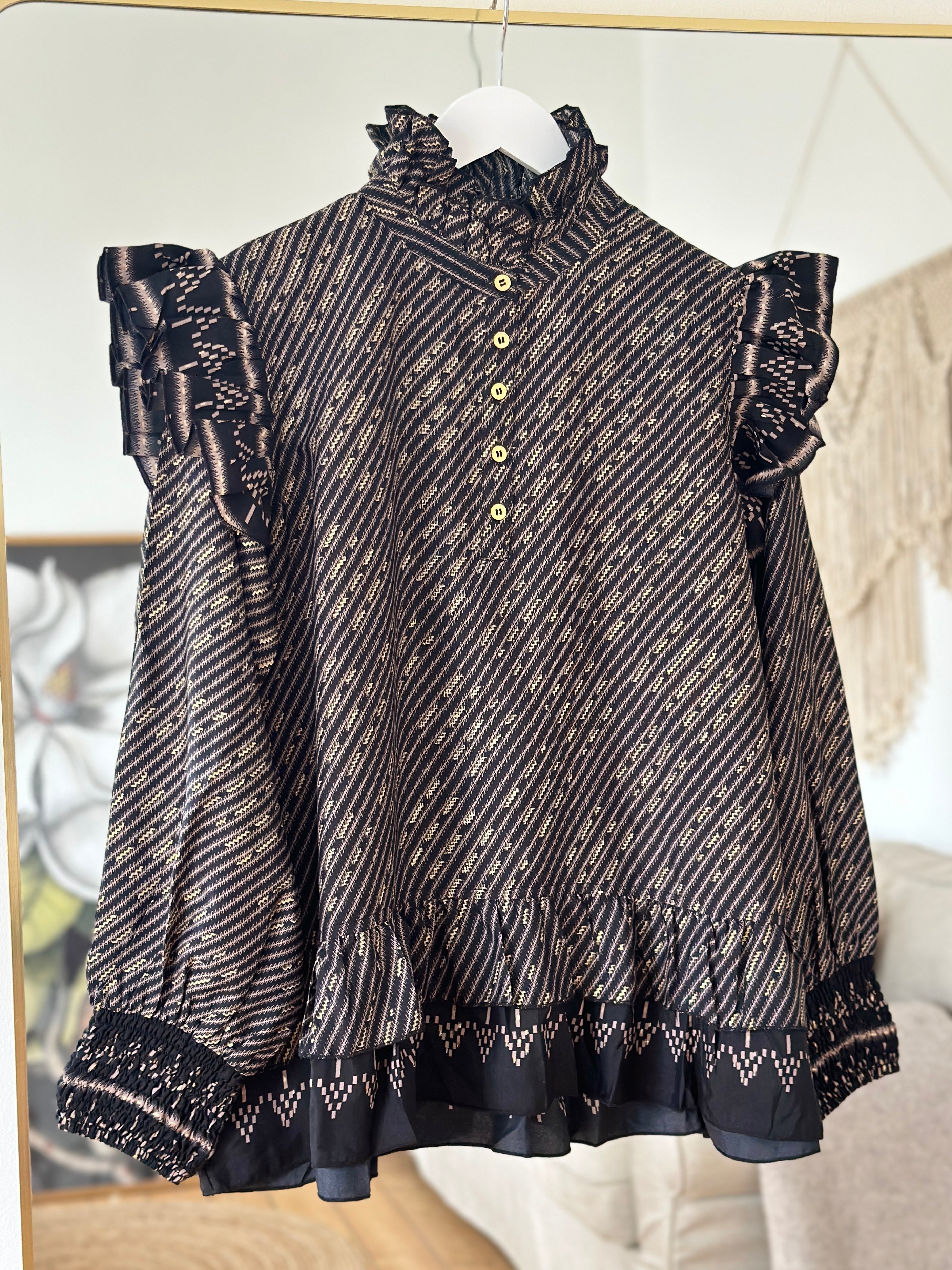 Wilto Fie Blouse BLACK | Bluser | MetteP Shop