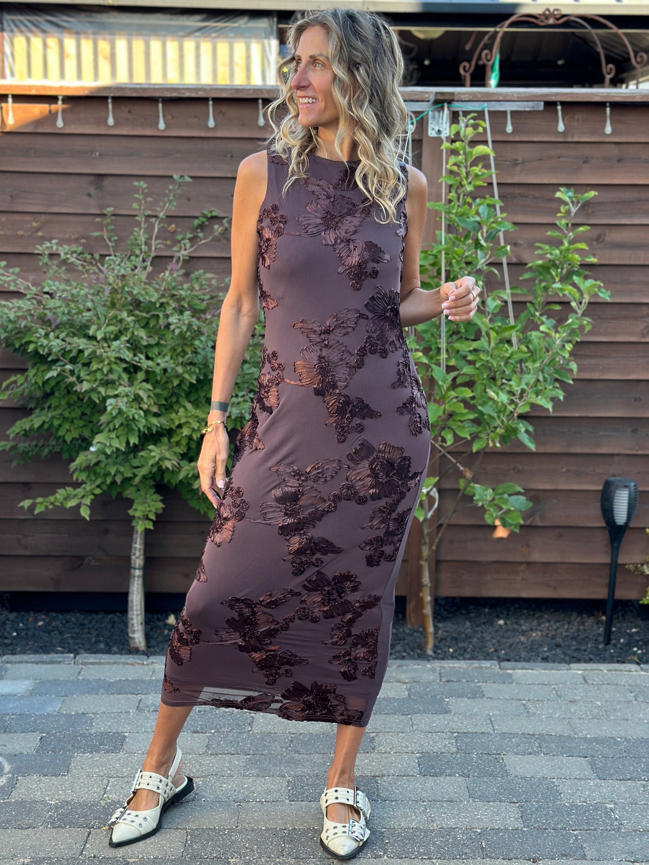 Sisters Point Sis Dress BROWN/BROWN | Kjole | MetteP Shop